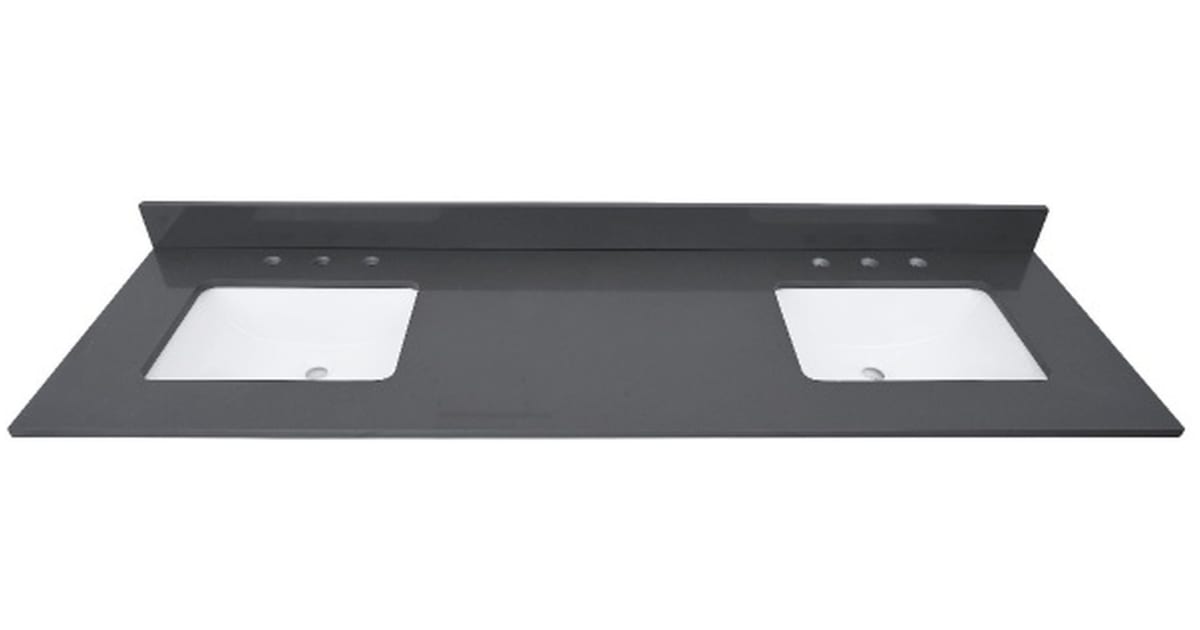 Avanity QUT73UG-RS 73" Quartz Vanity Top with Undermount Rectangular ...
