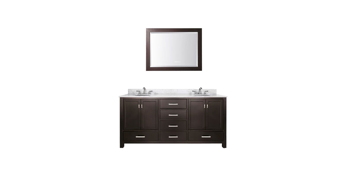 Avanity MODERO-VS72A-ES Modero 72" Floor-Standing Vanity Cabinet with 4 ...