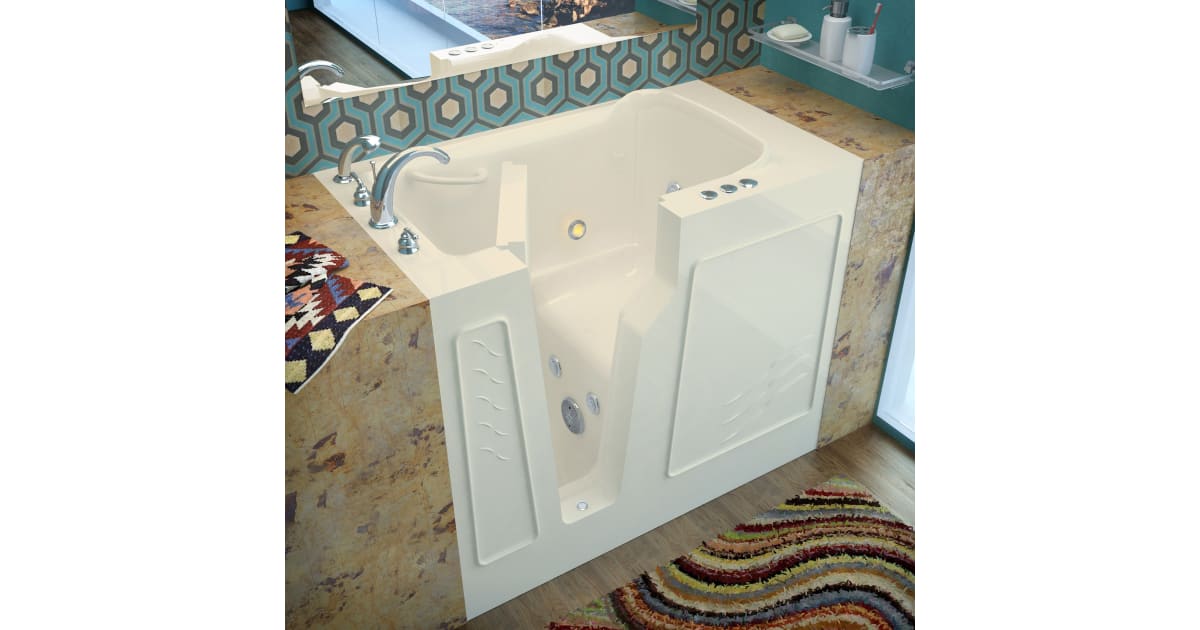 Avano AV2646LBH Walk-In Tubs 45-3/4" Gel Coated Whirlpool Bathtub for ...