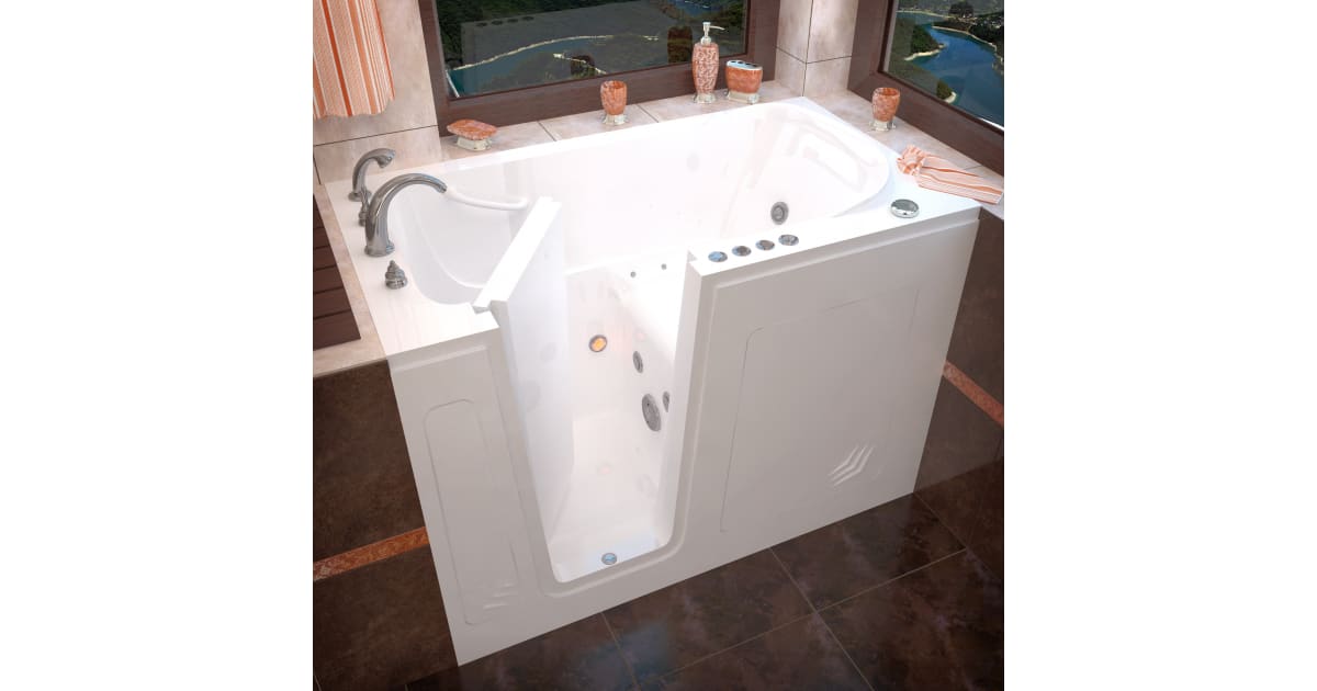 Avano AV3054LWD Walk-In Tubs 53-1/2" Acrylic Air / Whirlpool Bathtub ...