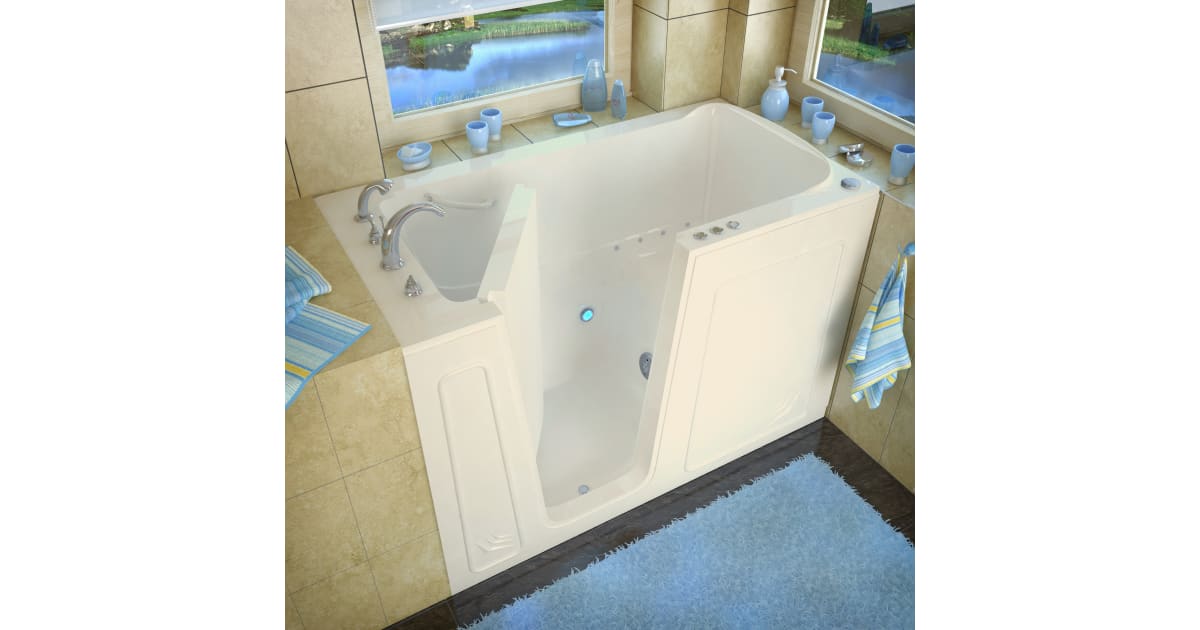Avano AV3260LBA Walk-In Tubs 60" Acrylic Air Bathtub for Alcove ...