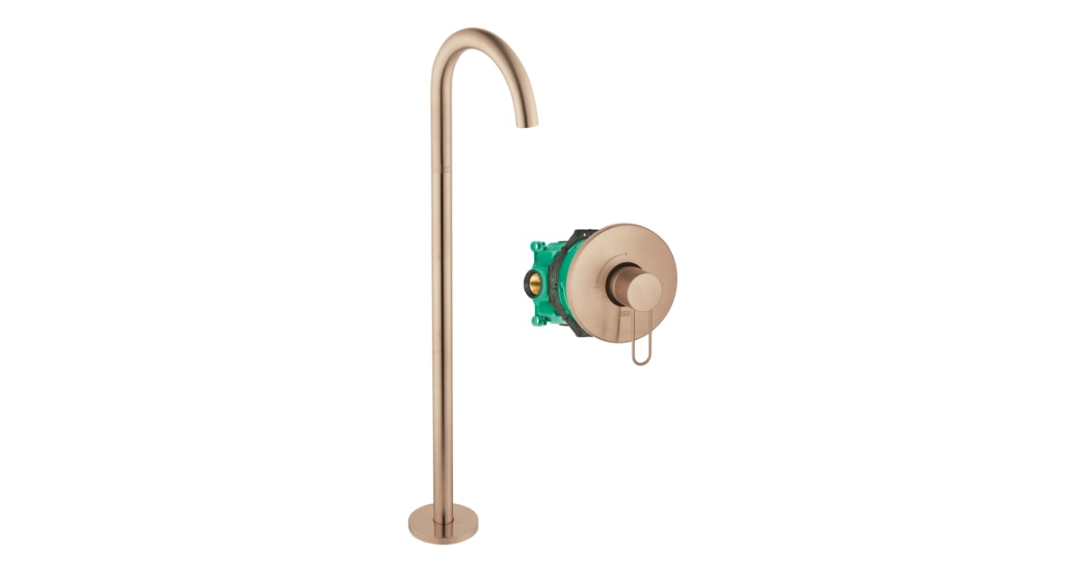 Axor AX-Uno-Loop-PB15-141 Uno Loop Wall Mounted Tub Only Trim with ...