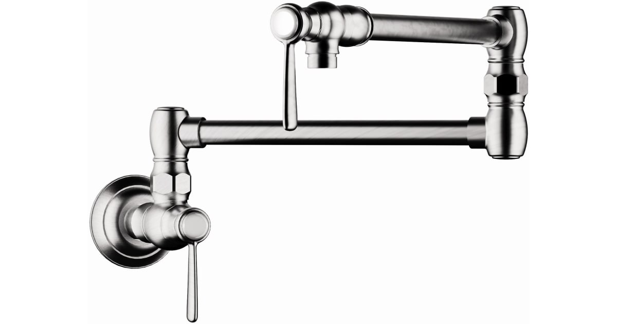 Axor 16859001 Montreux Wall Mounted Double-Jointed Pot Filler with 24 ...