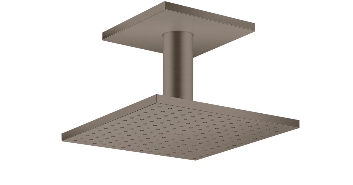 Axor 35312341 ShowerSolutions 2.5 GPM Square Multi Function Rain Shower ...