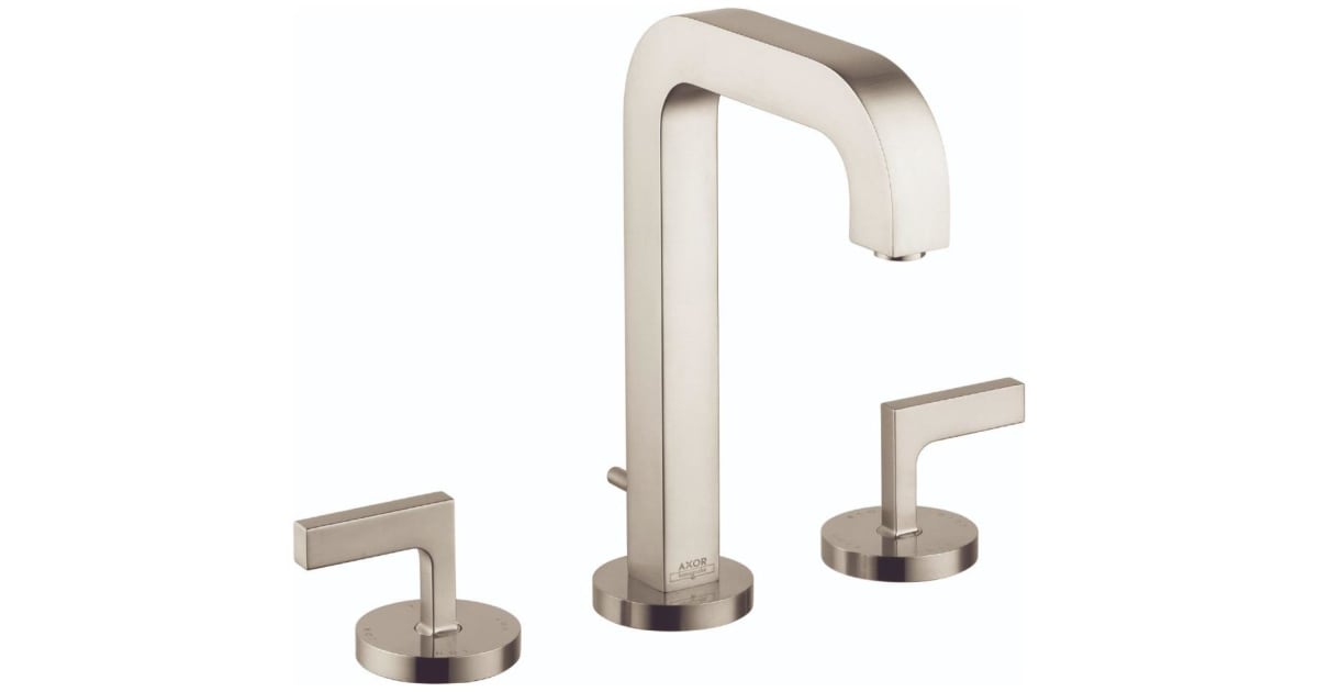 Axor 39135821 Citterio 1.2 GPM Widespread Bathroom Faucet with Lever ...