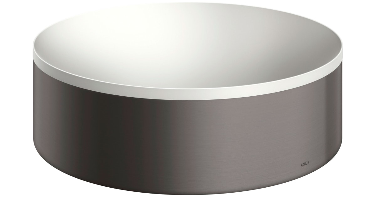 Axor 42000340 Suite Sinks 11-3/4" Circular Solid Surface Vessel ...