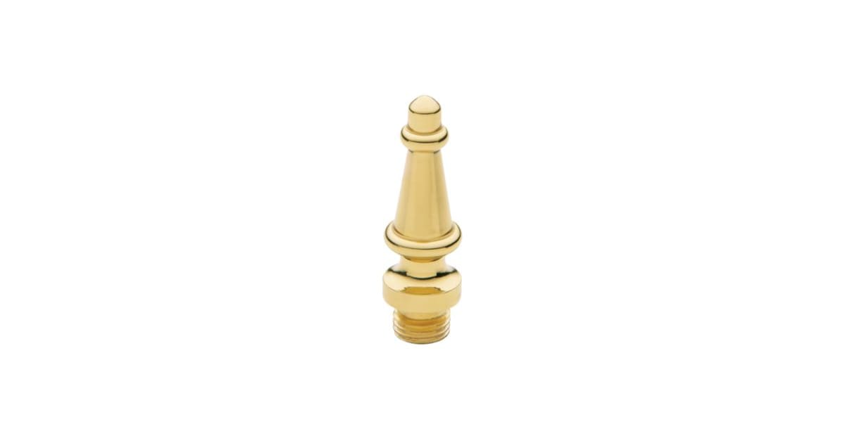 Baldwin 1083003I Solid Brass Steeple Tip Finial for Radius Corner ...