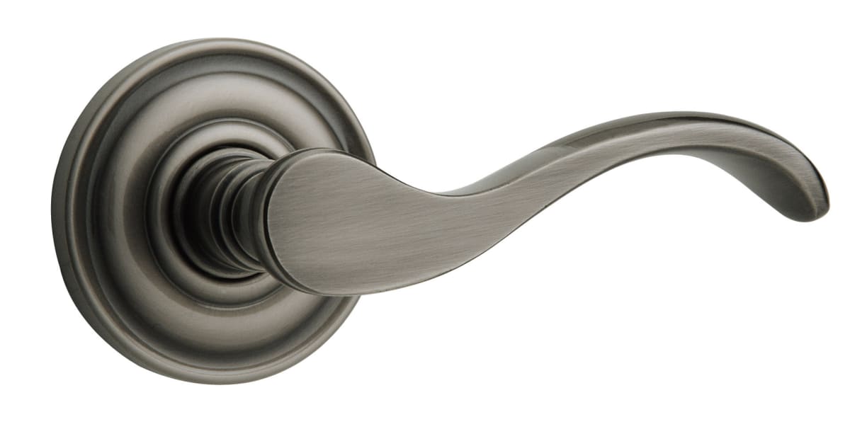 Baldwin 5455151PRIV Wave Style Privacy Lever Set with Classic Rosette ...