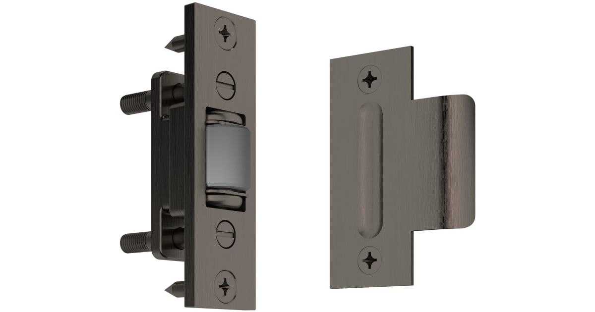 Baldwin 0432076 Solid Brass Heavy Duty Roller Catch with T Strike ...