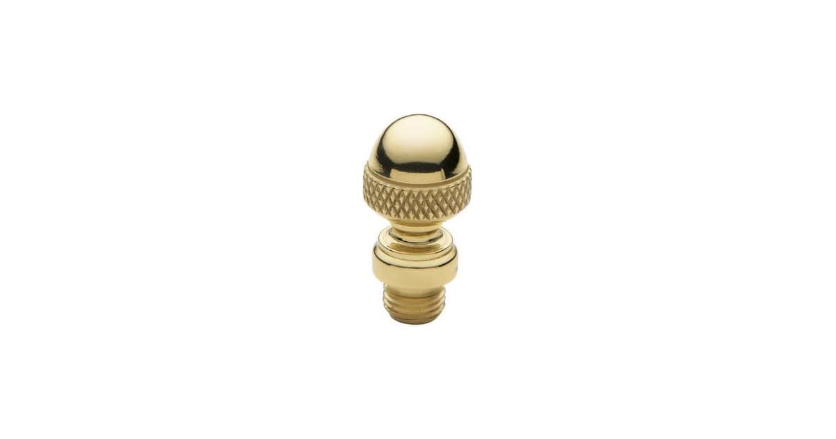 Baldwin 1092003I Solid Brass Acorn Tip Finial for Square Corner Hinges ...