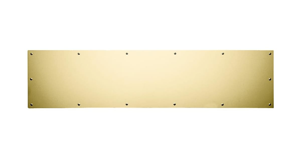 Baldwin 2000.044.0830 8 Inch x 30 Inch Solid Brass Kick Plate ...