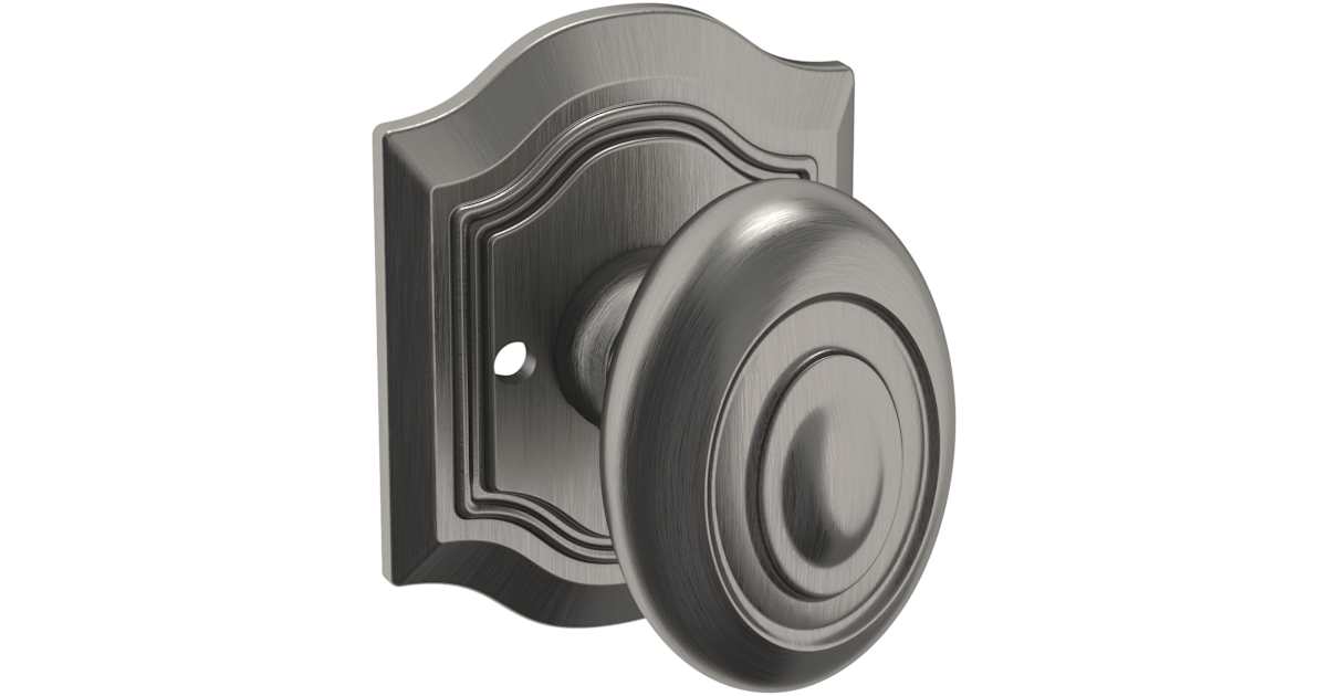 Baldwin 5077076PRIV 5077 Privacy Door Knob Set with R027 Rose from the ...