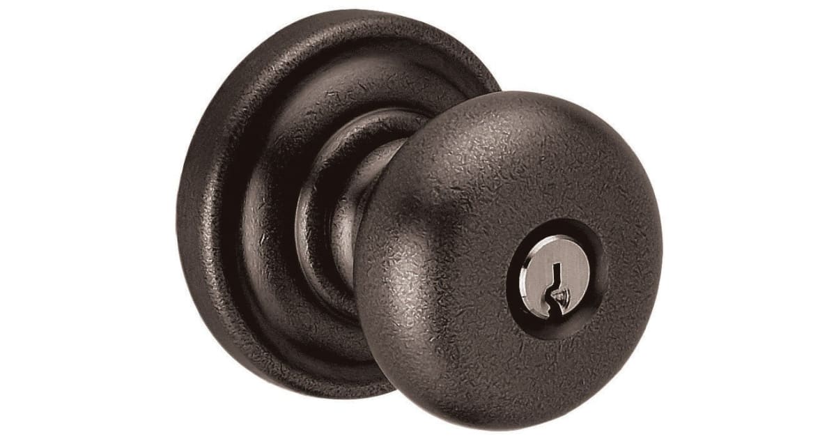 Baldwin 5209402ENTR Classic Style Single Cylinder Keyed Entry Door Knob ...