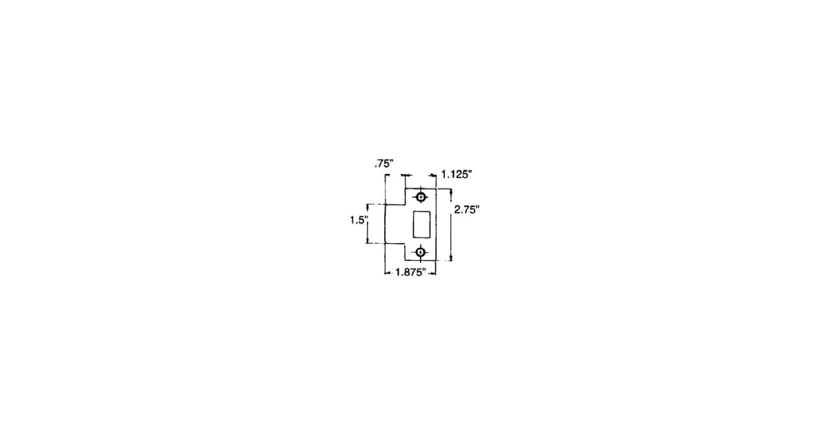 Baldwin 5510038TSTR Standard T-Strike with Dust Box | Ferguson Home