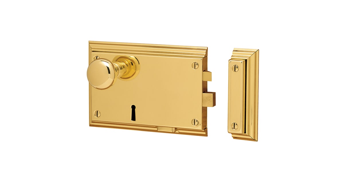 Baldwin 5636003L Left Handed Keyed Entry Door Rim Lock from the Estate ...