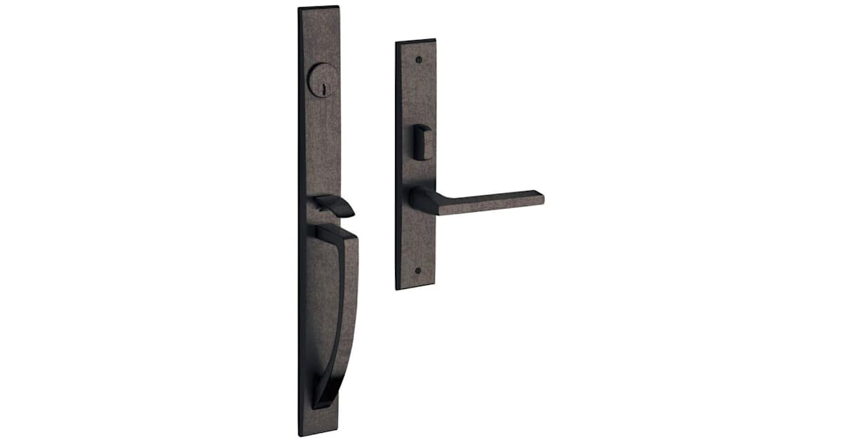Baldwin 6966402LENT Lakeshore Left Handed Full Plate Single Cylinder ...