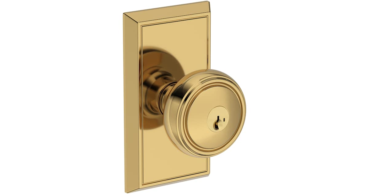 Baldwin ENBREHFR003S Bremerton Single Cylinder Keyed Entry Door Knob ...
