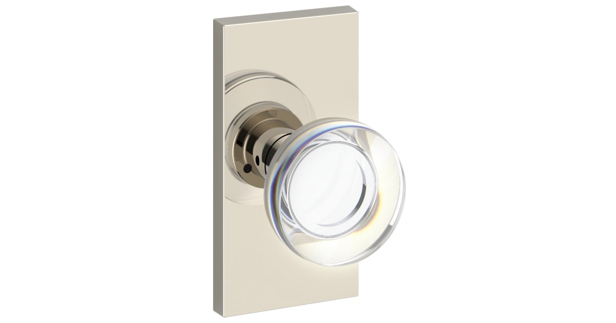 Baldwin PVCCYCFR055 Contemporary Crystal Privacy Door Knob Set with ...