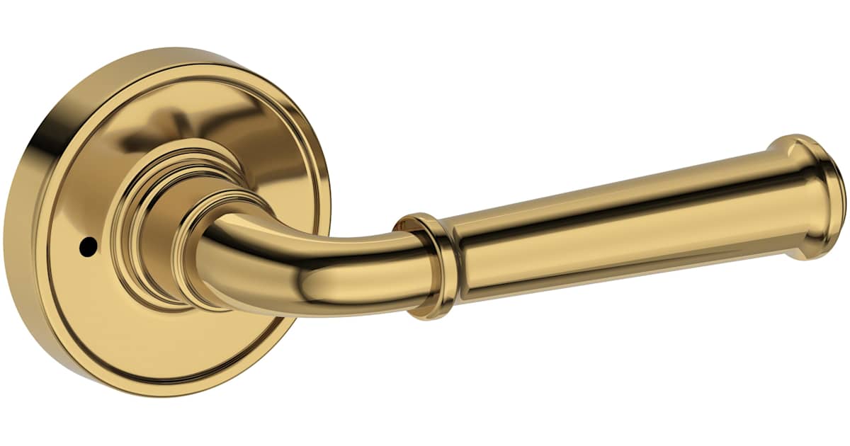 Baldwin PVDUNRRR003 Dunsmoor Privacy Door Lever Set with Recessed Round ...