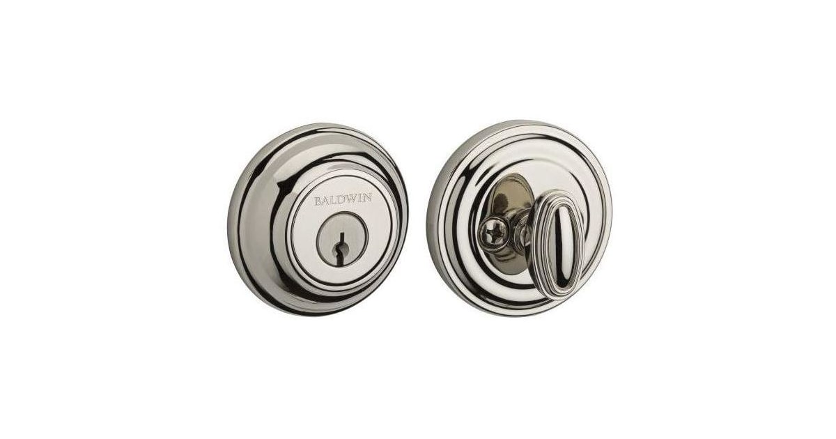 Baldwin SCTRD055S Traditional Round SmartKey Single Cylinder Keyed ...