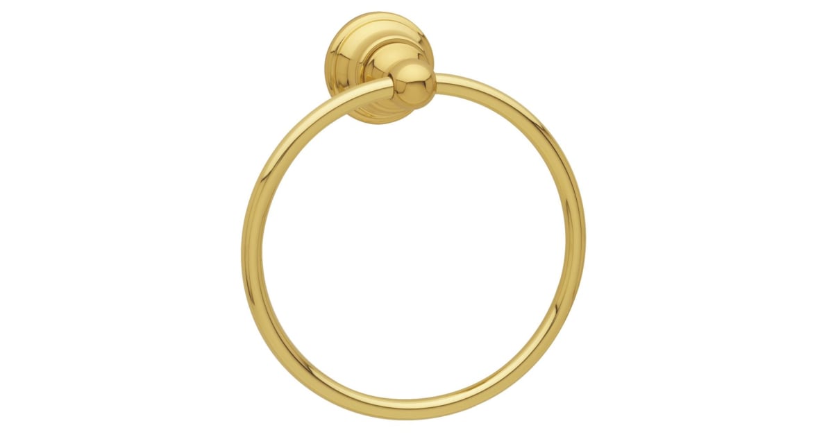Baldwin 3504030 6" Dia. Towel Ring with 2.38" projection from the ...