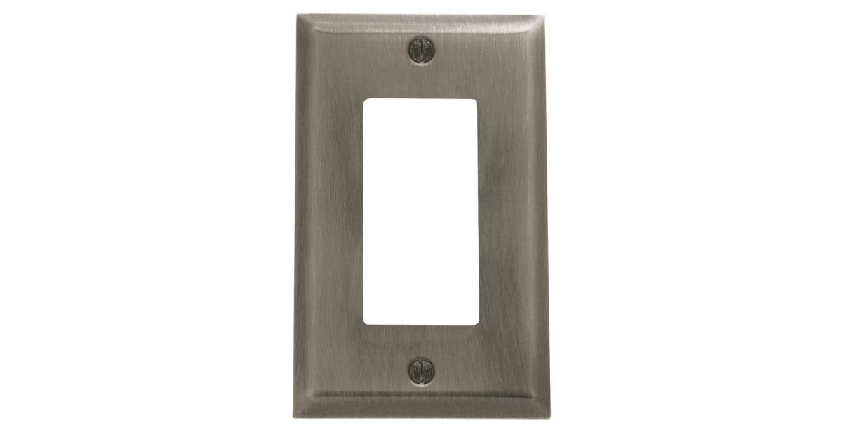 Baldwin 4754151 Beveled Edge Single Rocker/GFCI Solid Brass Switch ...
