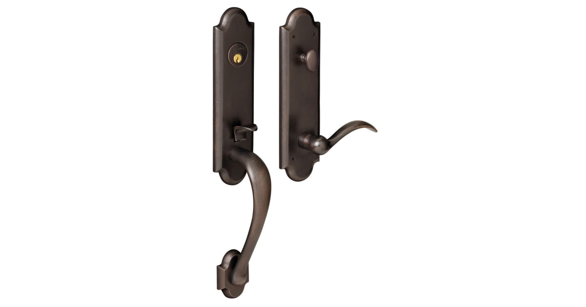 Baldwin 85354402LFD Left Handed Boulder Dummy Set Sectional Handleset ...