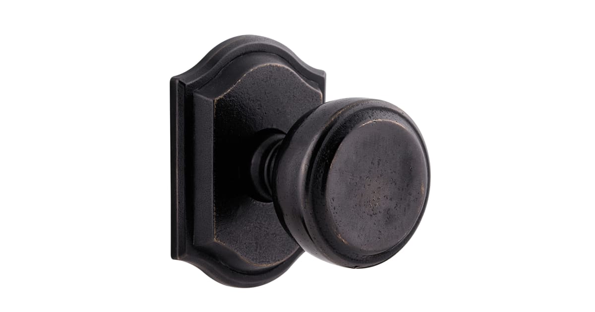 Baldwin K521471IDCBA Half Dummy Bevel Top Knob with Arched Rose from ...