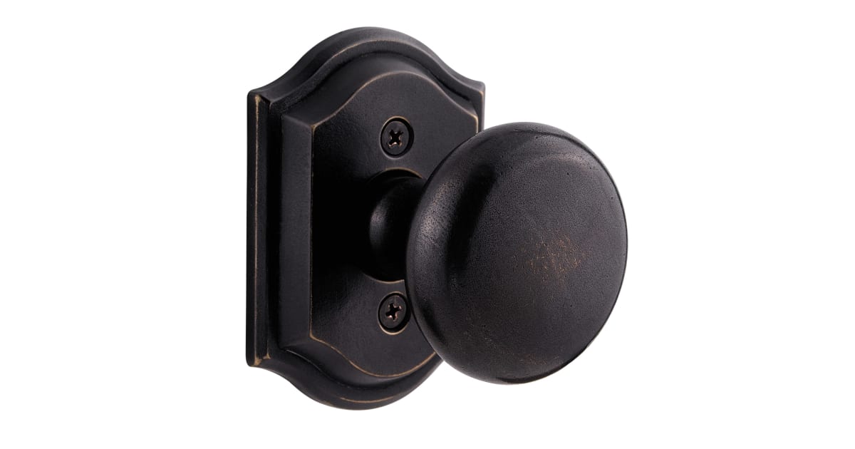 Baldwin K531471FDCBA Full Dummy Classic Knob with Arched Rose from the Baldwin Bronze Collection ...