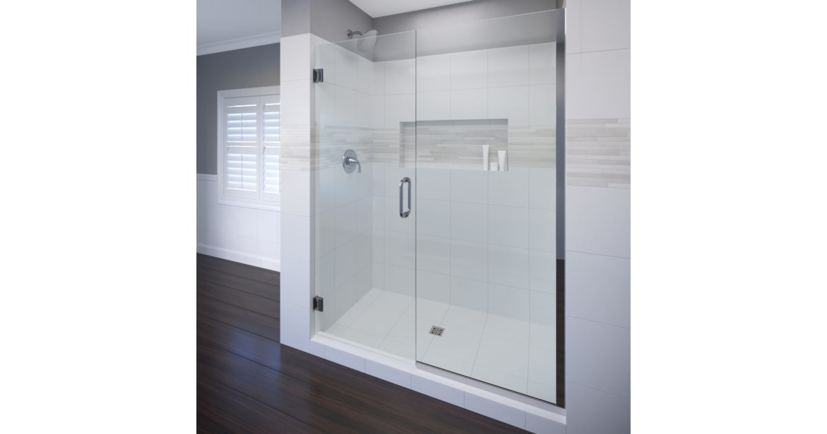 Basco CELA9355872XPSV Celesta 72" High x 58" Wide Pivot Frameless ...