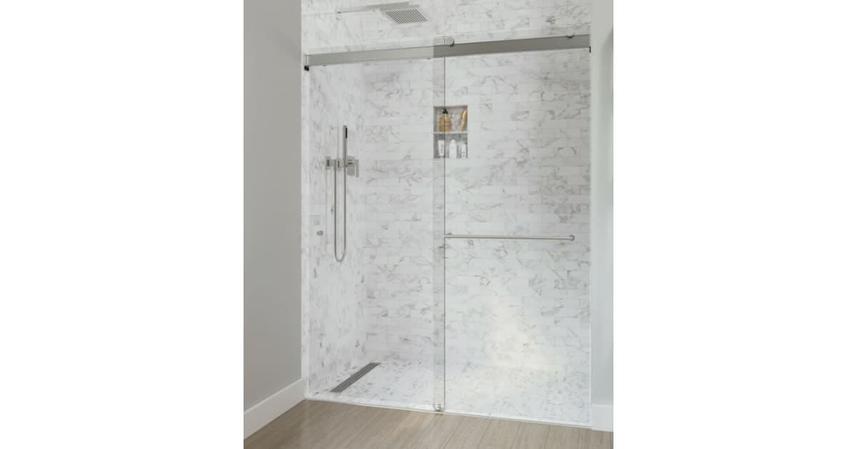 Basco RZXH-905-6080CLWI Rotolo 60" x 80" "Zero-Threshold" Lux Frameless ...