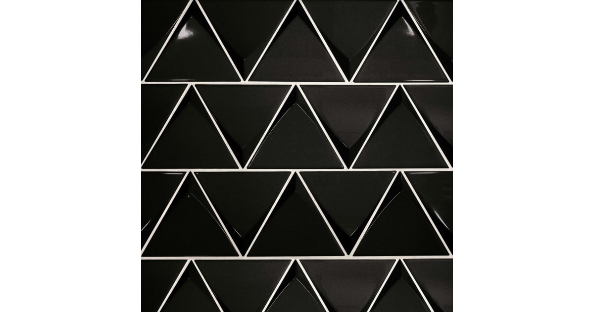 Bedrosians DECTRIBLA455G Triangolo - 5" x 5" Triangle Wall Tile ...