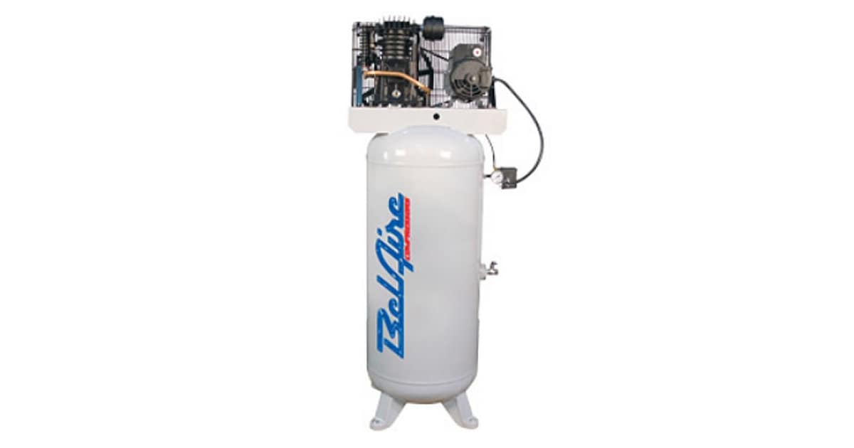 BelAire Compressors 338VL4 7.5 HP 80 Gal 175 Max PSI 25.25 CFM Two ...