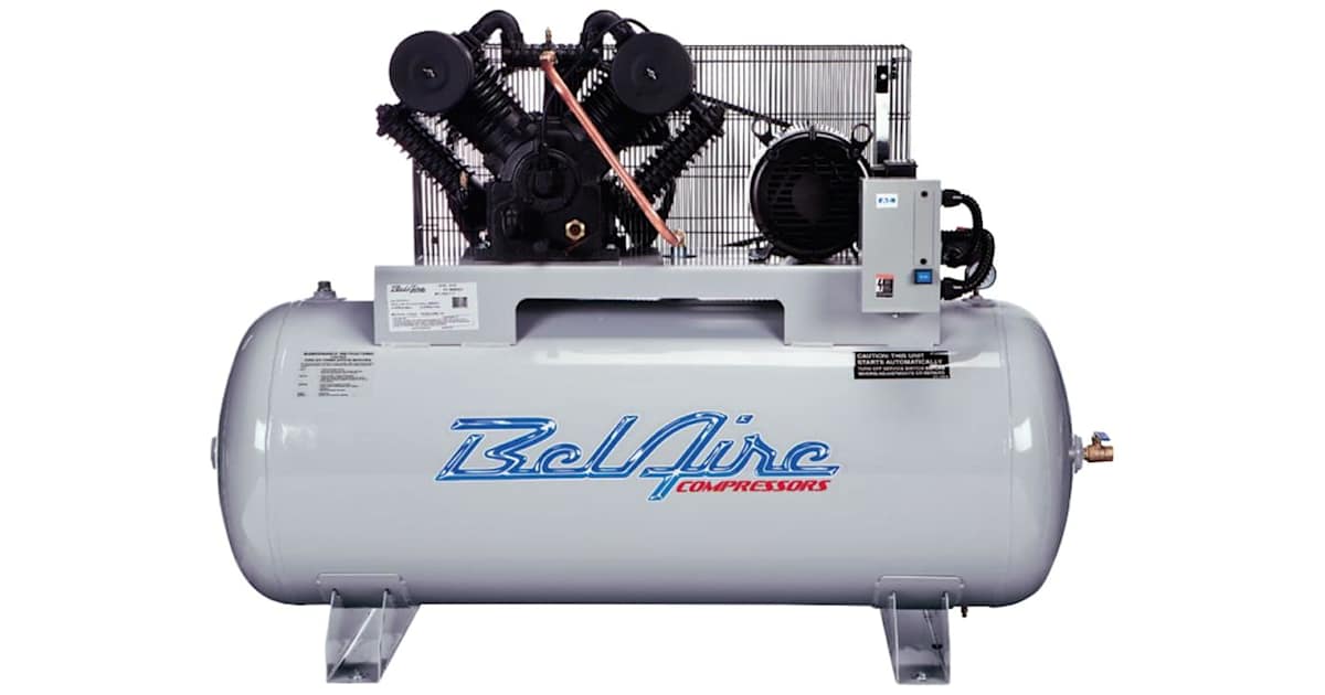 BelAire Compressors 6312H4 10 HP 120 Gal 175 Max PSI Iron Series Two ...