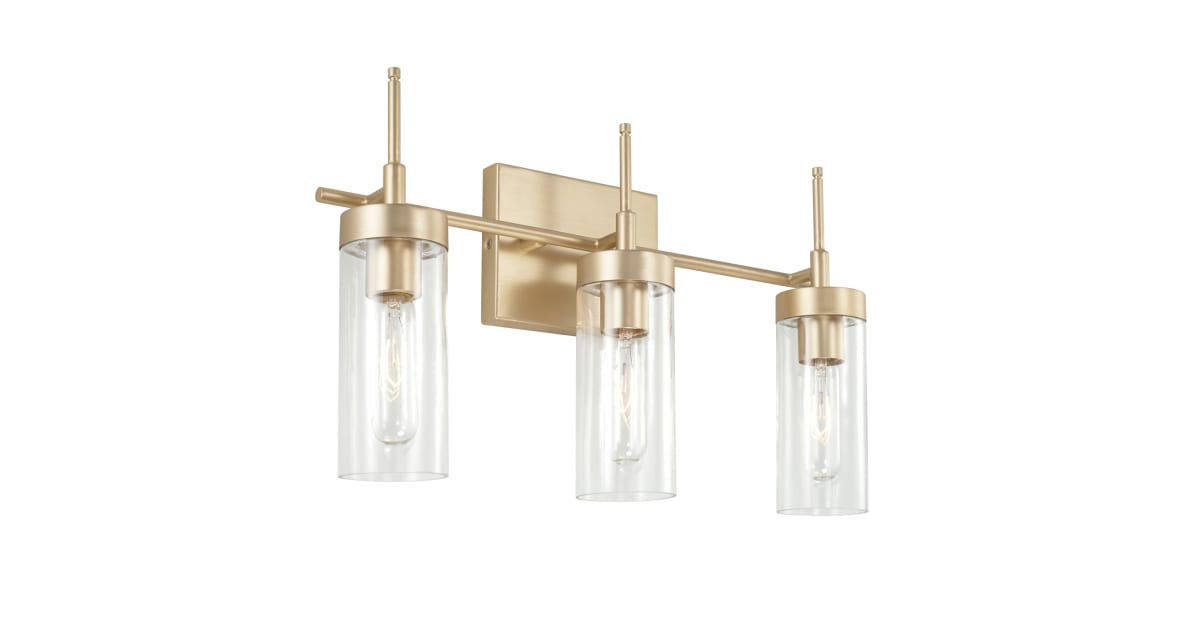 Bellevue AA1015SF Fitzgerald 3 Light 19" Wide Vanity Light with Clear ...
