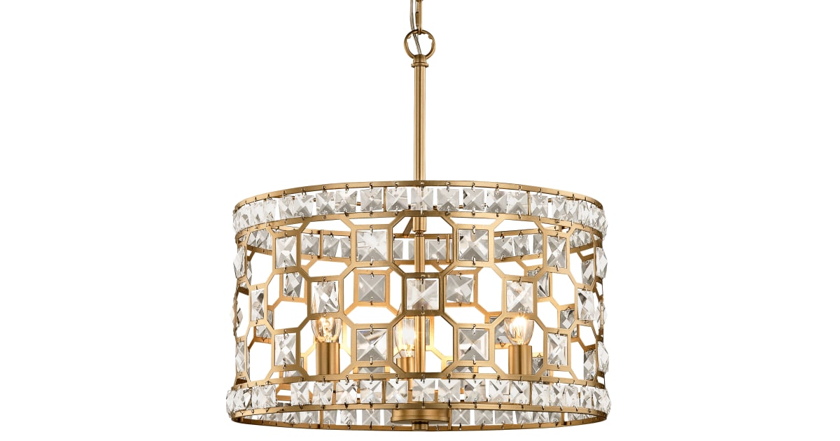 Bellevue FM2176 Afragola 3 Light 16" Wide Hand-Worked Iron Chandelier ...