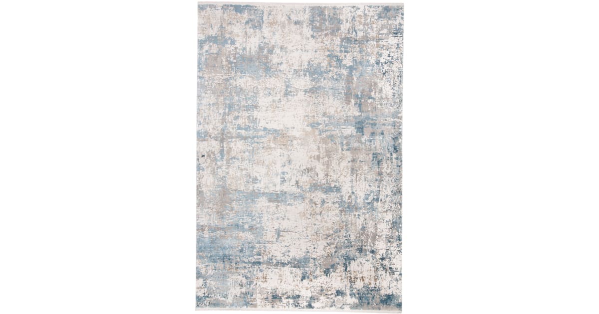 Bellevue FZRG49847NIV Hauser 9-3/4' x 13-1/4' Viscose Abstract ...