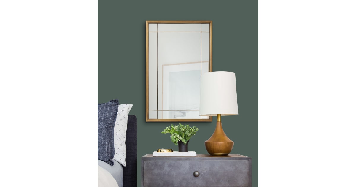 Bellevue HEMIR46861AB Wilcox 30" W x 40" H Rectangular Metal Framed ...