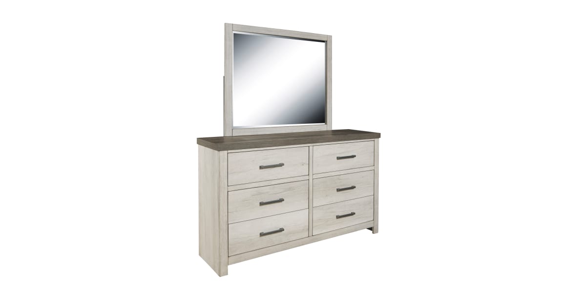 Bellevue HMIF10368GY Adelice 58" Wide 6 Drawer Hardwood Dresser ...