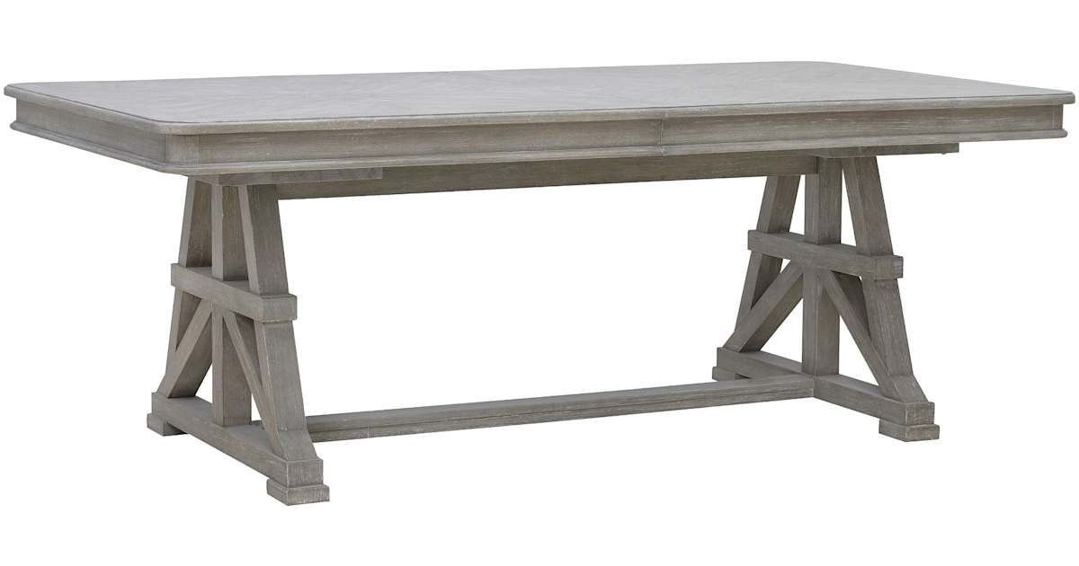 Bellevue HMIF44462WMG Abbotts Glen 120" Wide Oak Dining Table ...