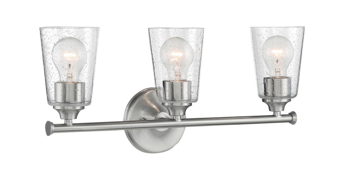 Bellevue NVBF60304BN Tussle 3 Light 20" Wide Bathroom Vanity Light ...