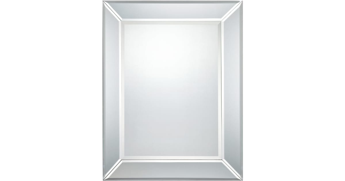 Bellevue MVMIR5654PC Deuel 32" x 26" Rectangular Decorative Mirror ...