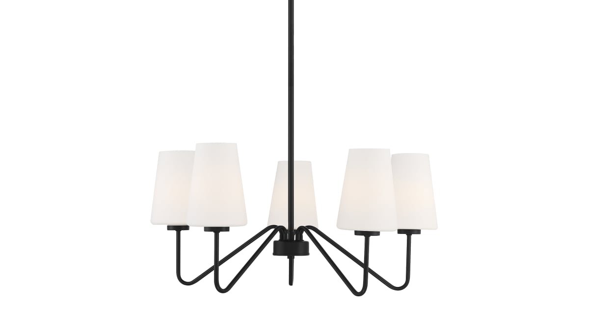 Bellevue SH10060MBK 5 Light 26" Wide Chandelier | Ferguson Home