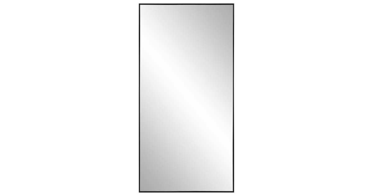 Bellevue UMIR38234BK 20" W x 40" H Modern Rectangular Framed Bathroom ...
