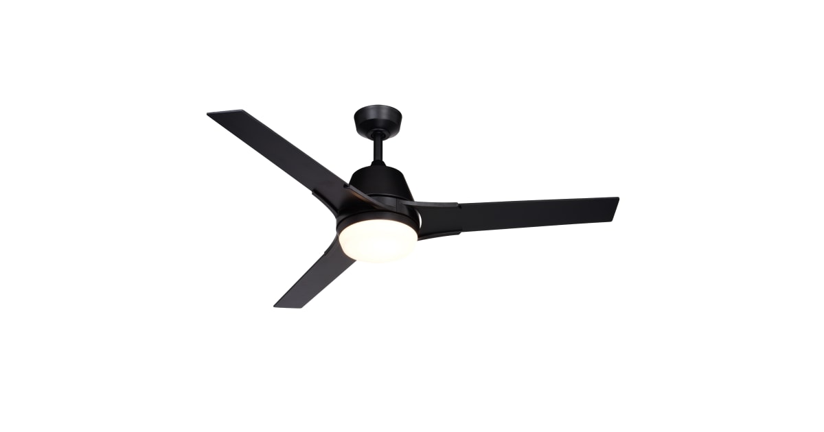 Bellevue VXCFA47220BK Rogue 52" 3 Blade Indoor / Outdoor LED Ceiling ...