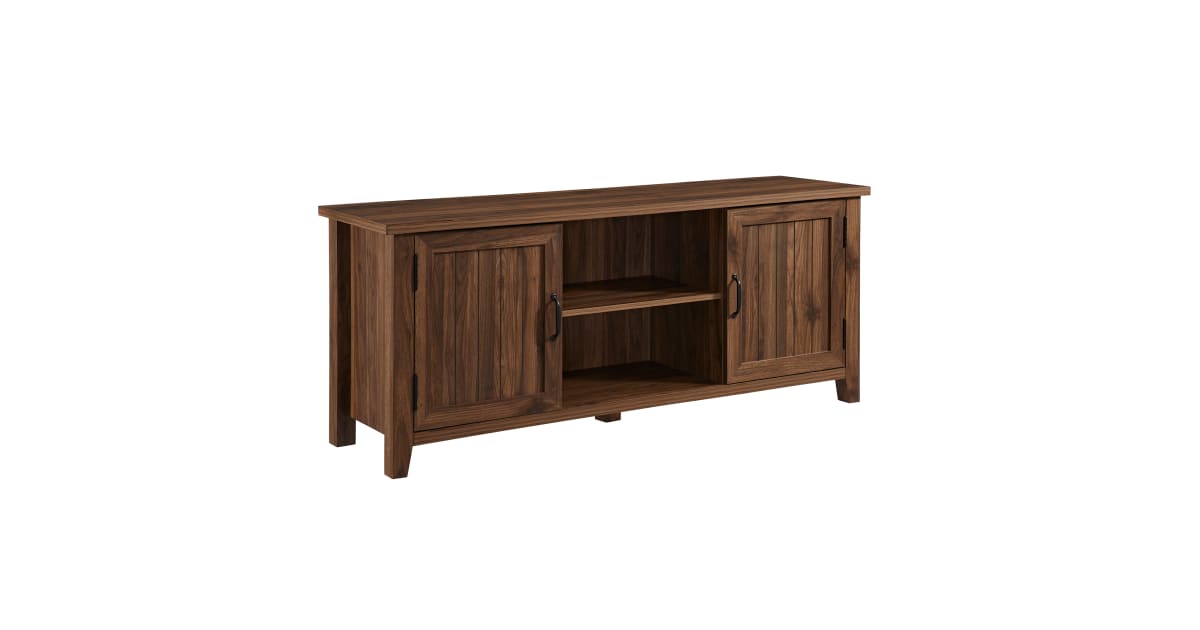 Bellevue WEIF88511DKW 58" Wide Rustic Craftsman TV Stand Media Cabinet ...
