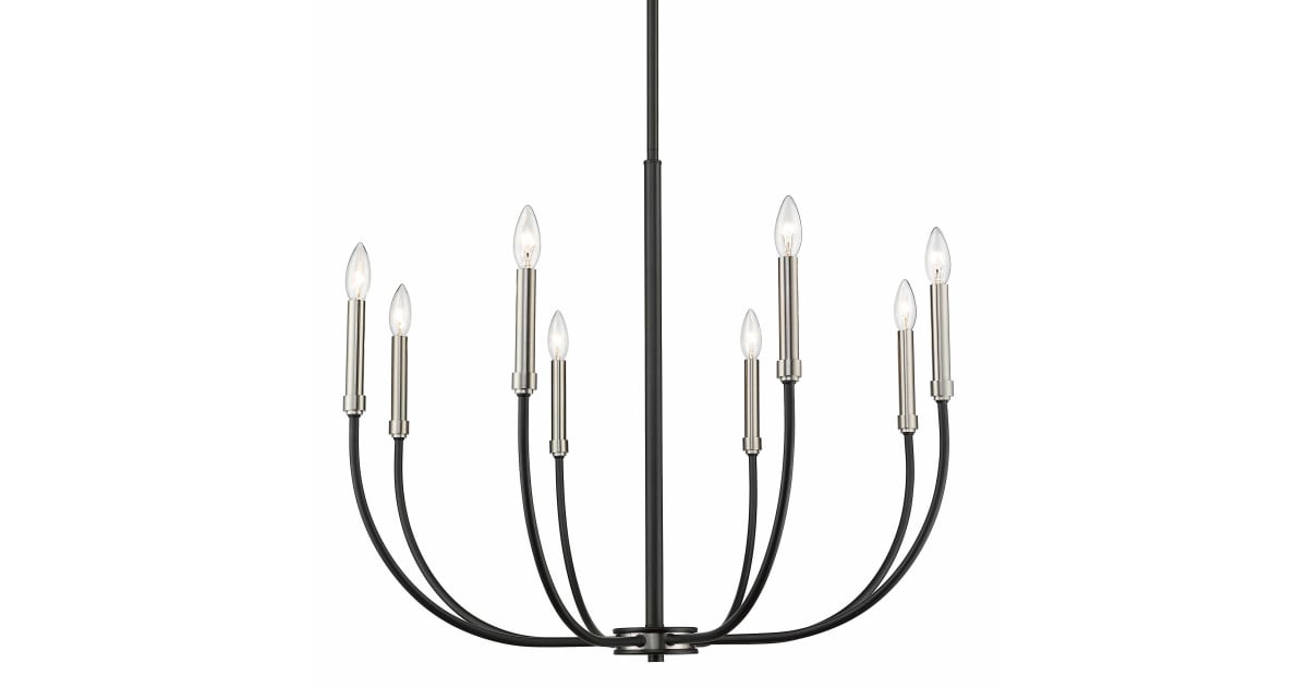 Bellevue ZCH37418MBKBN Jordyn 8 Light 33" Wide Taper Candle Style ...