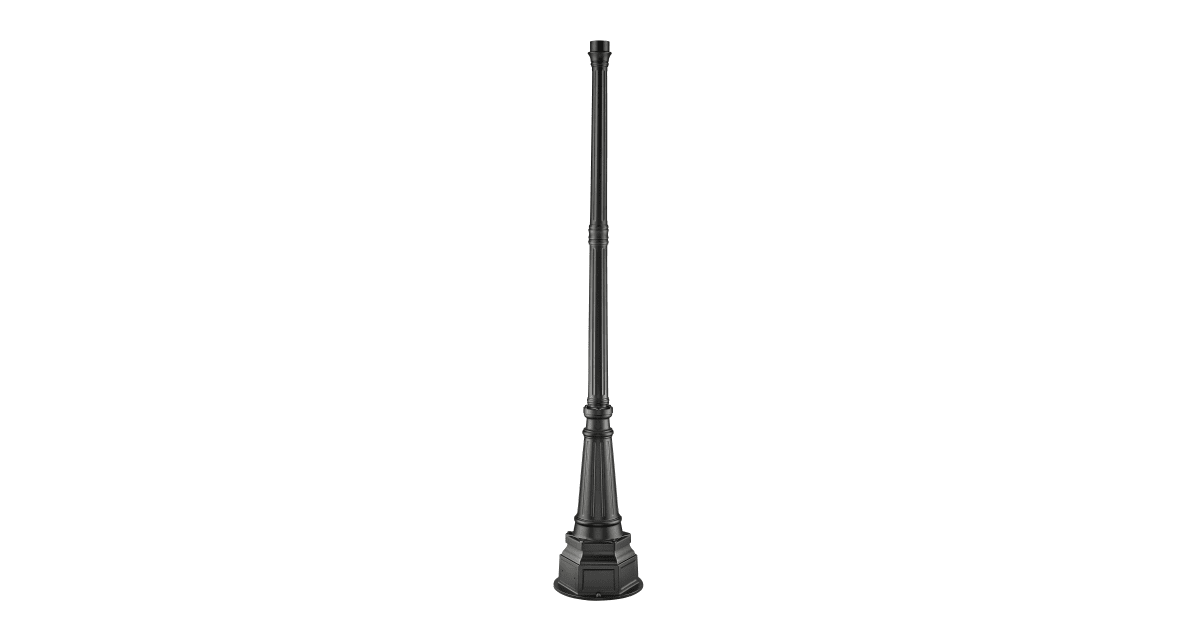 Bellevue ZPO79862BK 84" Concrete Mounted Fluted Outdoor Post | Ferguson ...