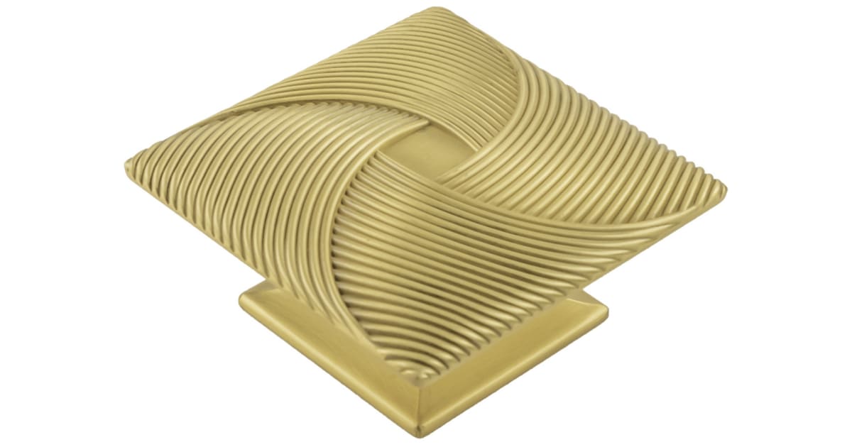 Belwith Keeler B057801-BGB Tempest 3-1/2" Large Swirled Lines Square ...