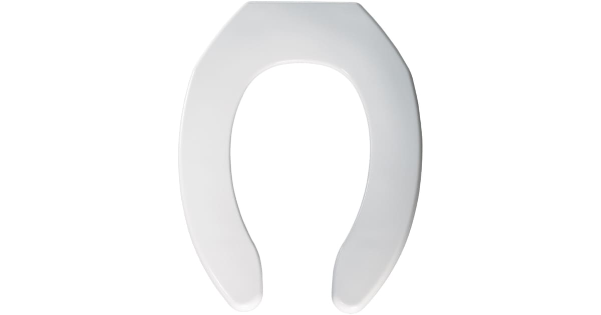 Bemis 1055SSC 000 Elongated Commercial Plastic Open Front Less Cover ...